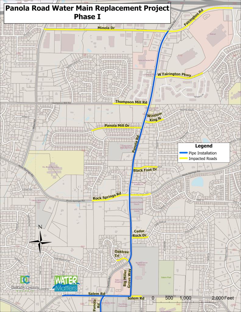 Panola Road Water Main Replacement Project | DeKalb County GA